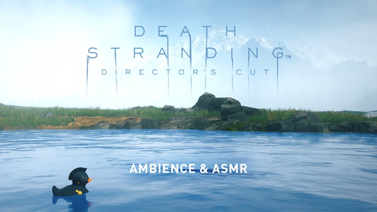 Snow View Bath - Water Sound | from DEATH STRANDING | ASMR 4K - YouTube