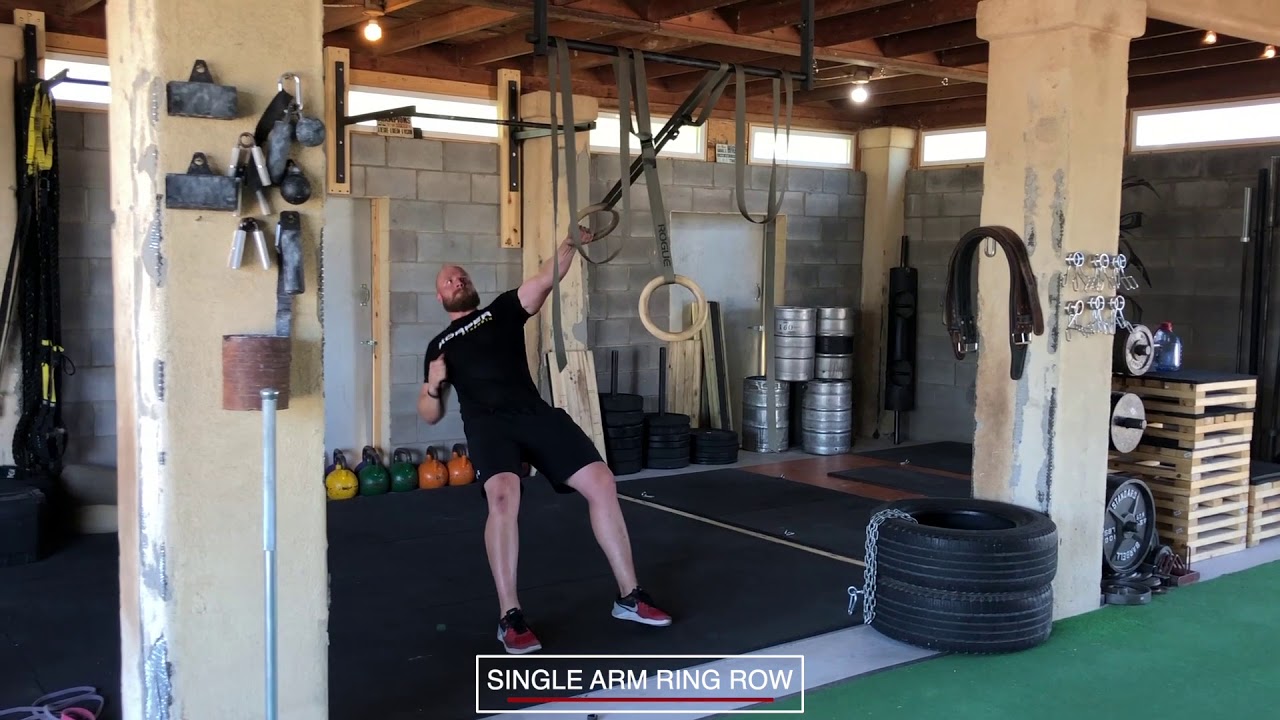 Single Arm Ring Row - YouTube