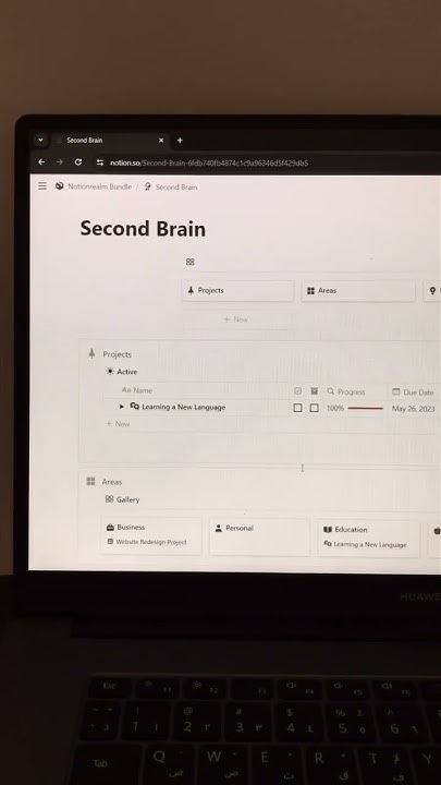 Pov You Have Build A Second Brain Notion Productivity Organization Notiontemplates