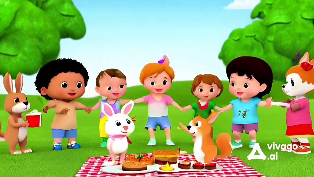 🎶 Fun Picnic Song for Kids! 🍉🌞 Let's Go on a Picnic! Kids Songs ...
