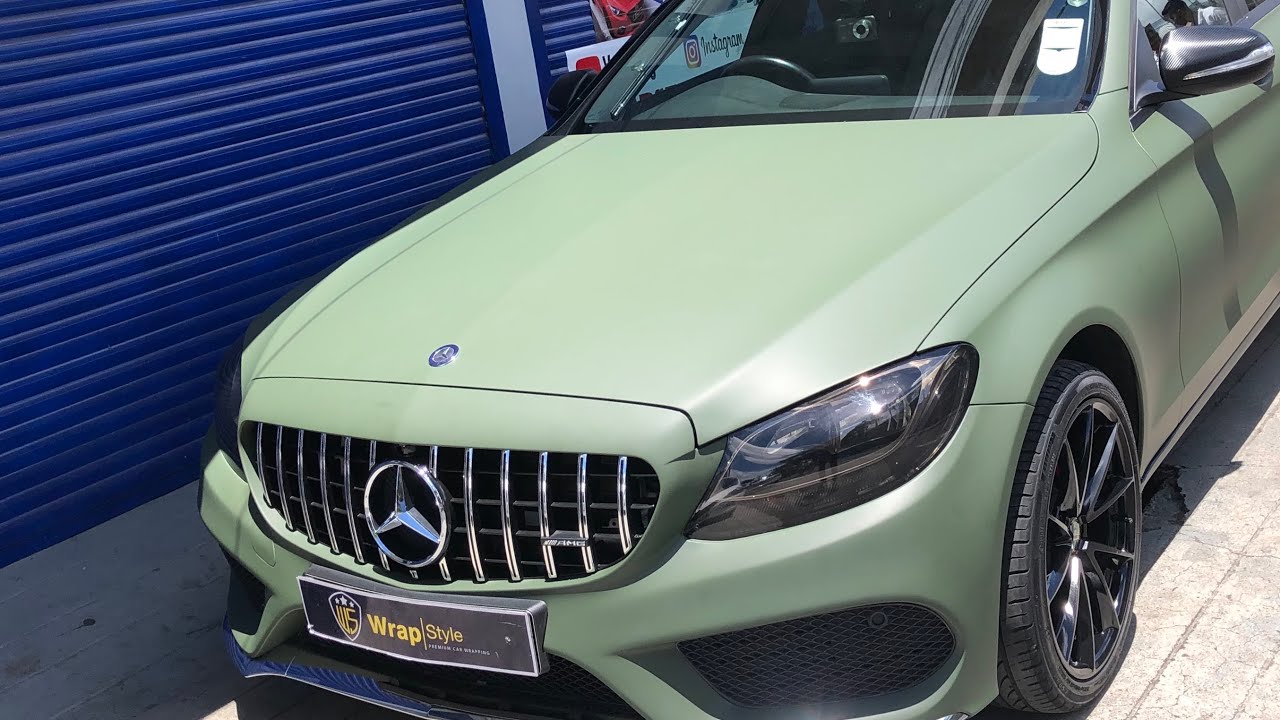 Mercedes Benz C Class Wrapped Matte Military Green Plus More & More ...