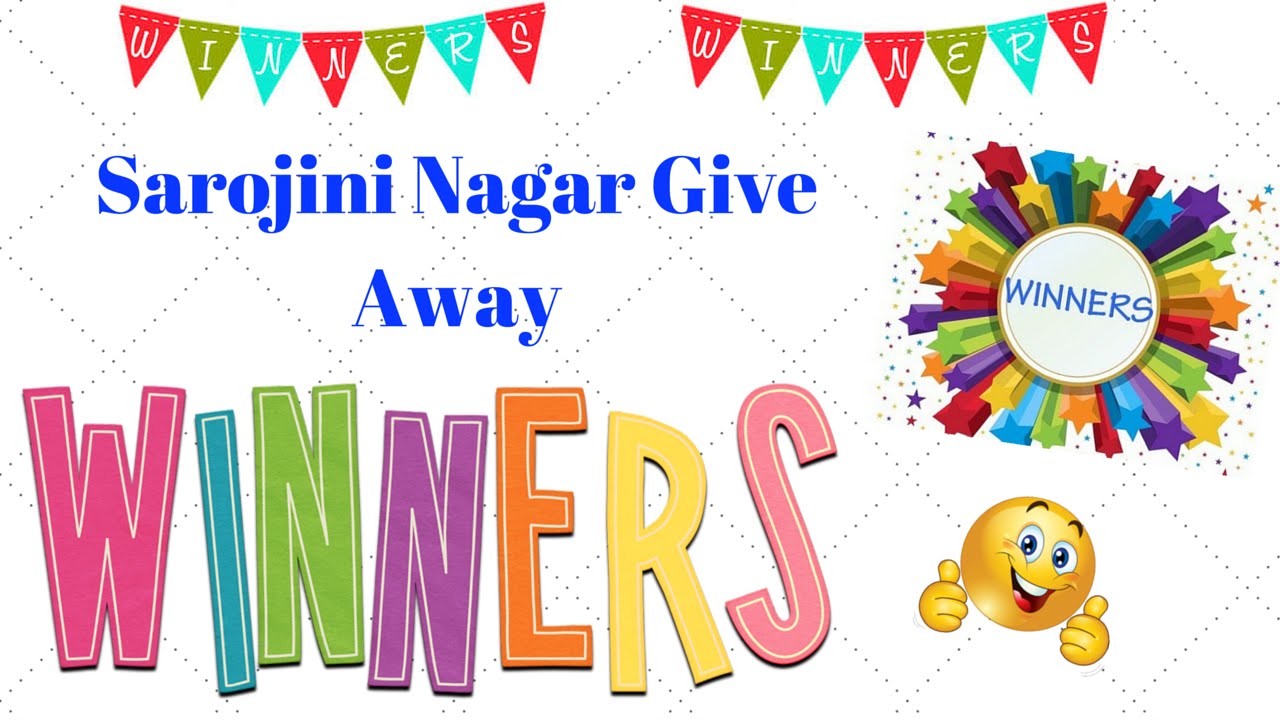Sarojini Nagar GiveAway Winners Announced! Thank you! I Simi Bella ...