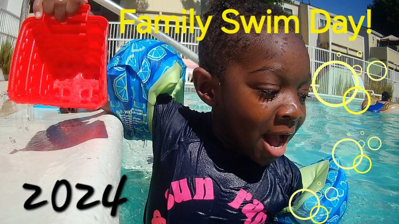 Family Swim Day: Making Waves with My Daughter and Grandson - YouTube