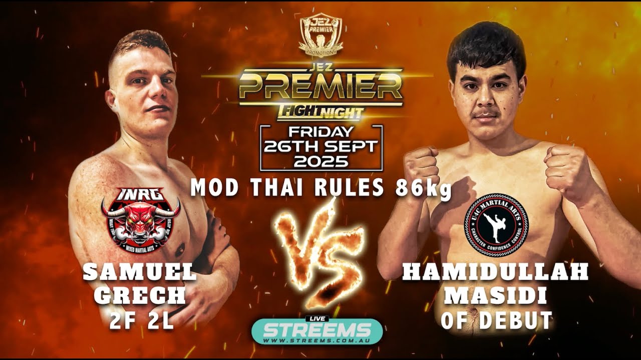 JEZ PREMIER PROMOTIONS FIGHT NIGHT 26 SEPT 2025 SAMUEL GRECH VS ...