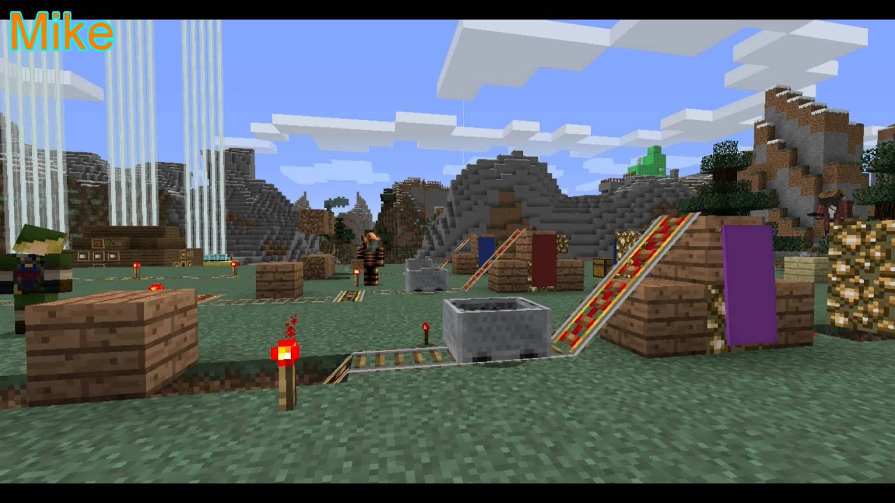 Minecraft - Pinewood Derby - YouTube