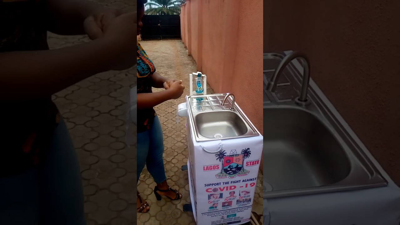 Foot Pedal Hand Washing Basin - YouTube