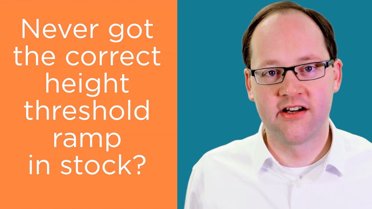 How To Adjust Height For Up To 10cm Thresholds With The Doorline ...