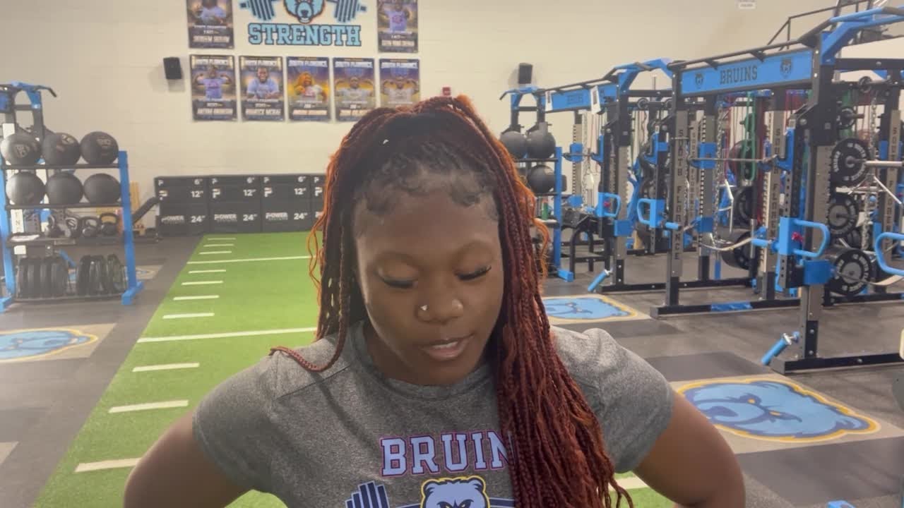 South Florence Senior Aniyah Brunson & Strength Coach Shawn Armstrong ...