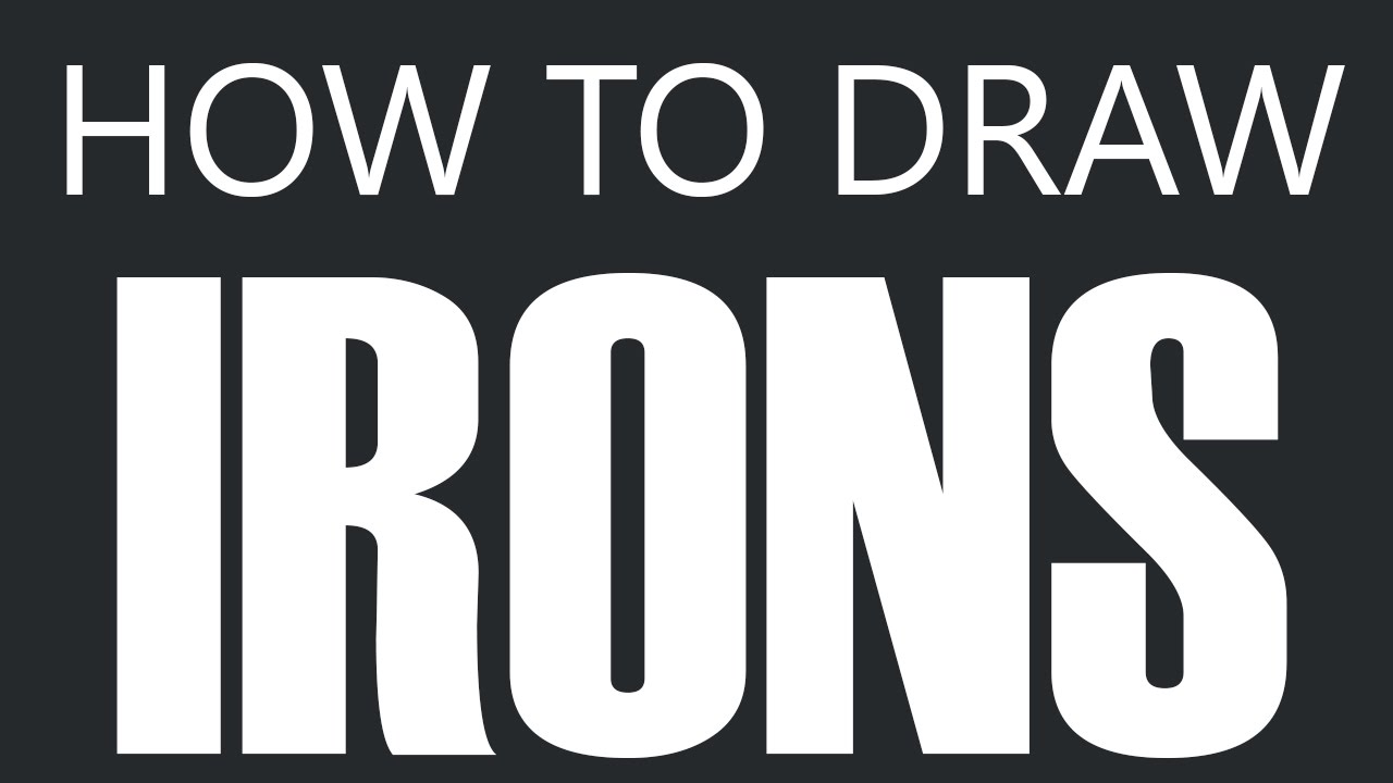 How To Draw An Iron - Steam Iron Drawing (Clothes Irons) - YouTube