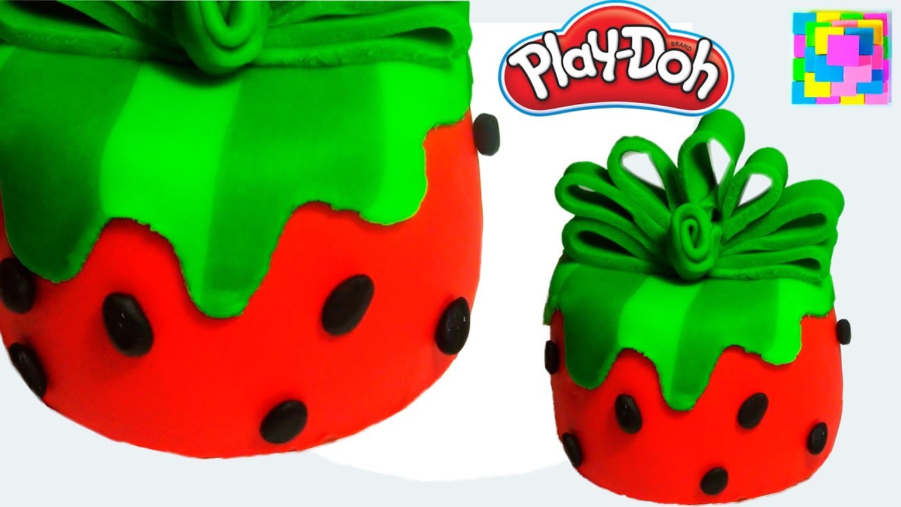 Play Doh watermelon Cake, How to Make Play Dough Creative DIY for Kids ...