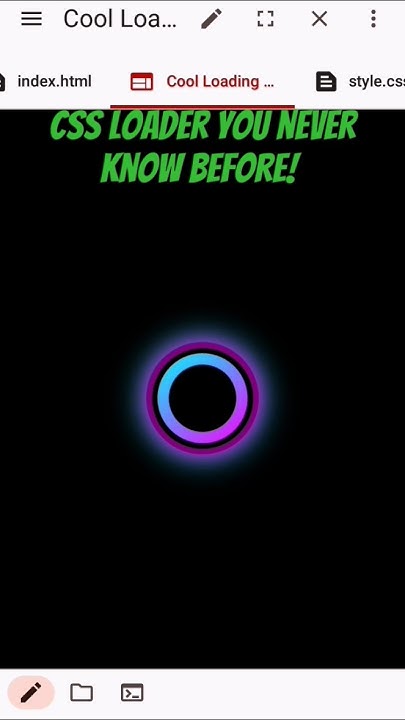 🔥 Cool Loading Animation | CSS & Keyframes Magic! 🚀 - YouTube