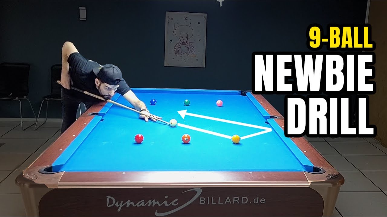 Powerful, but easy 9-ball drill - YouTube