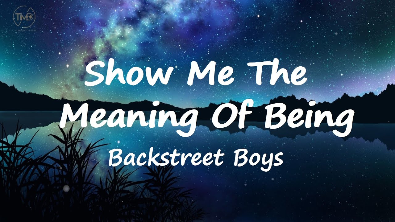 Show Me The Meaning Of Being (lyrics)- Backstreet Boys - YouTube