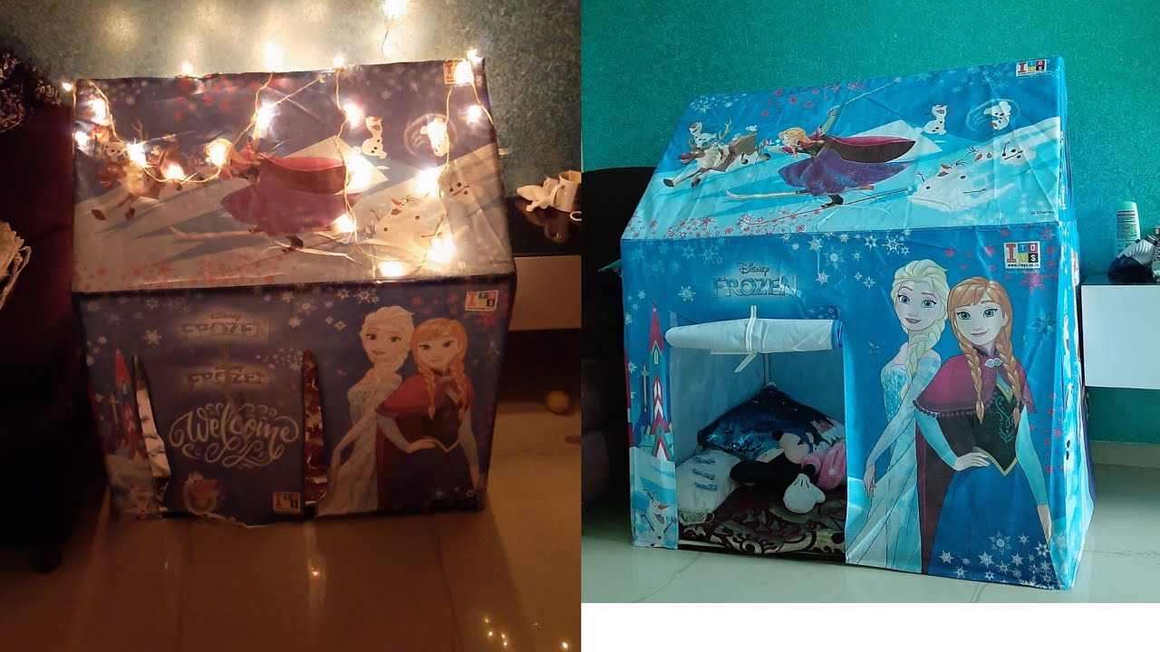 Frozen play house - YouTube