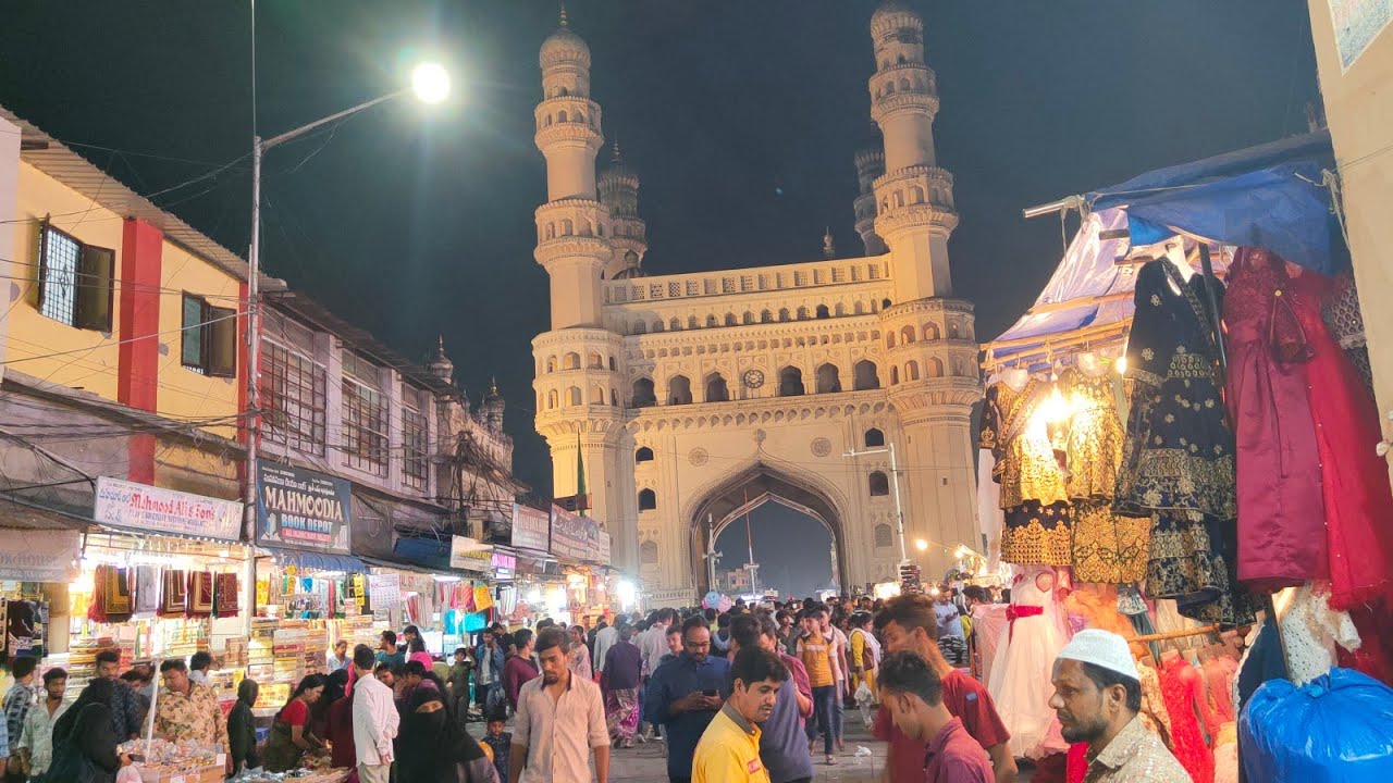Charminar Night Shopping || Hyderabad - YouTube