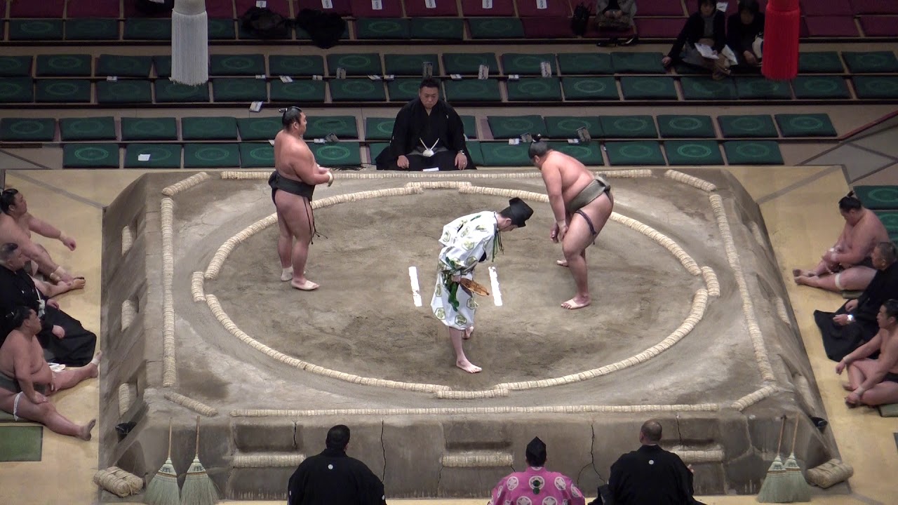 武蔵国-琴隼/2018.1.28(13)/musashikuni-kotohayato/day15 #sumo - YouTube