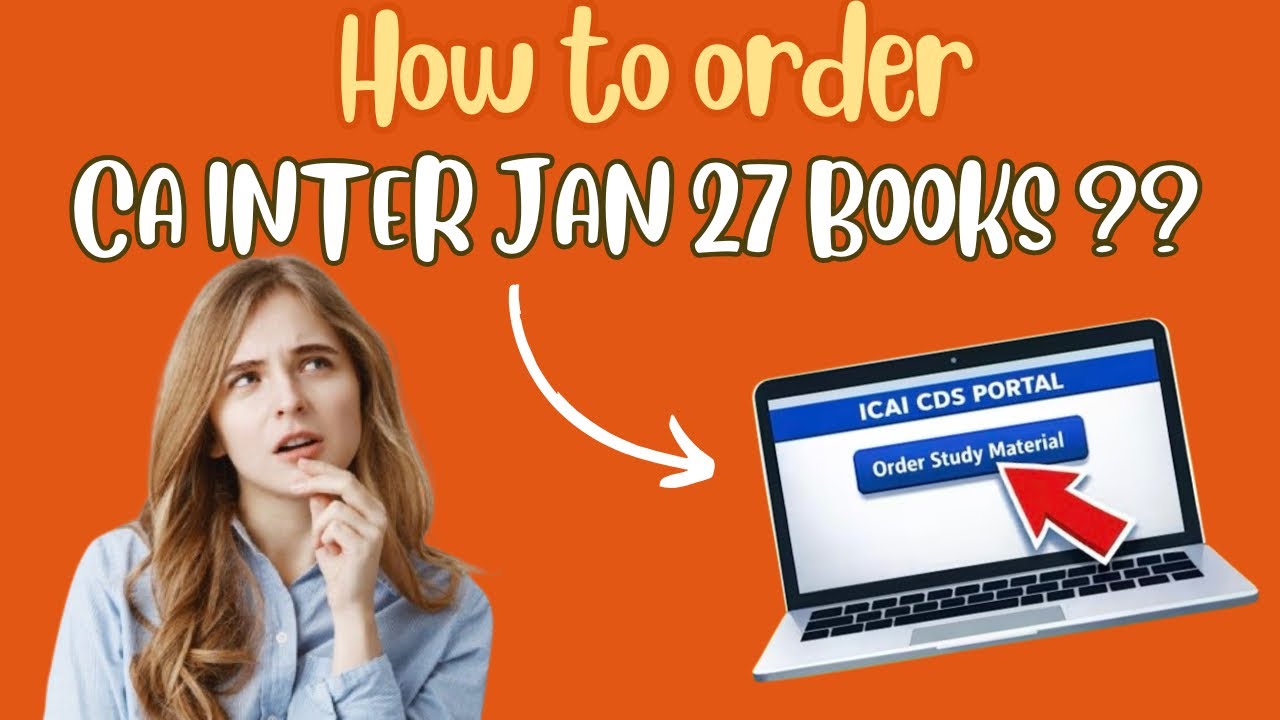 How to Order CA Inter Jan 2027 Books from ICAI CDS Portal 📚| Step by ...