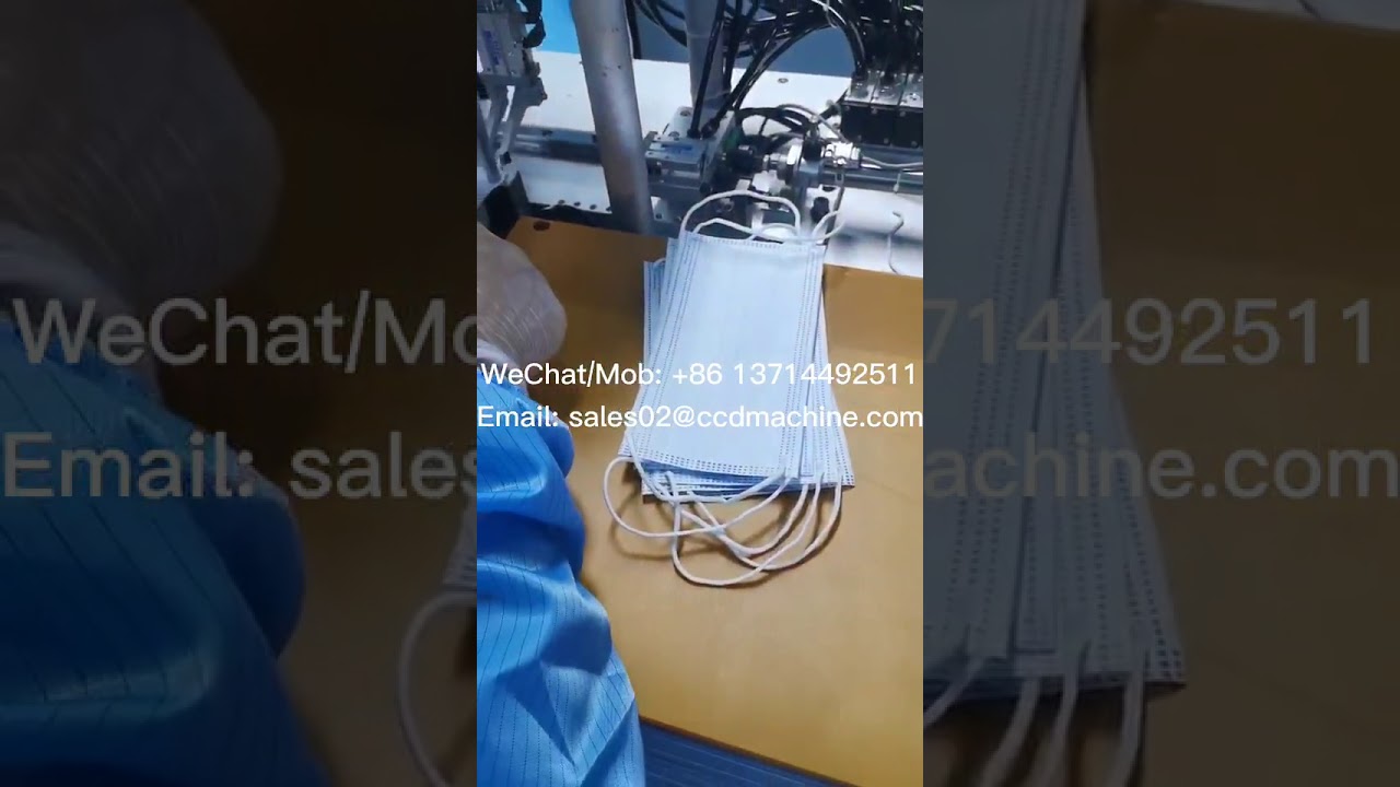 semi auto disposable earloop welding machine - YouTube