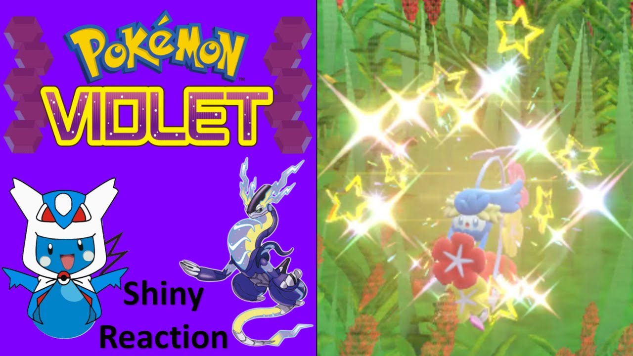 Pokemon Violet: Shiny Comfey Reaction - YouTube