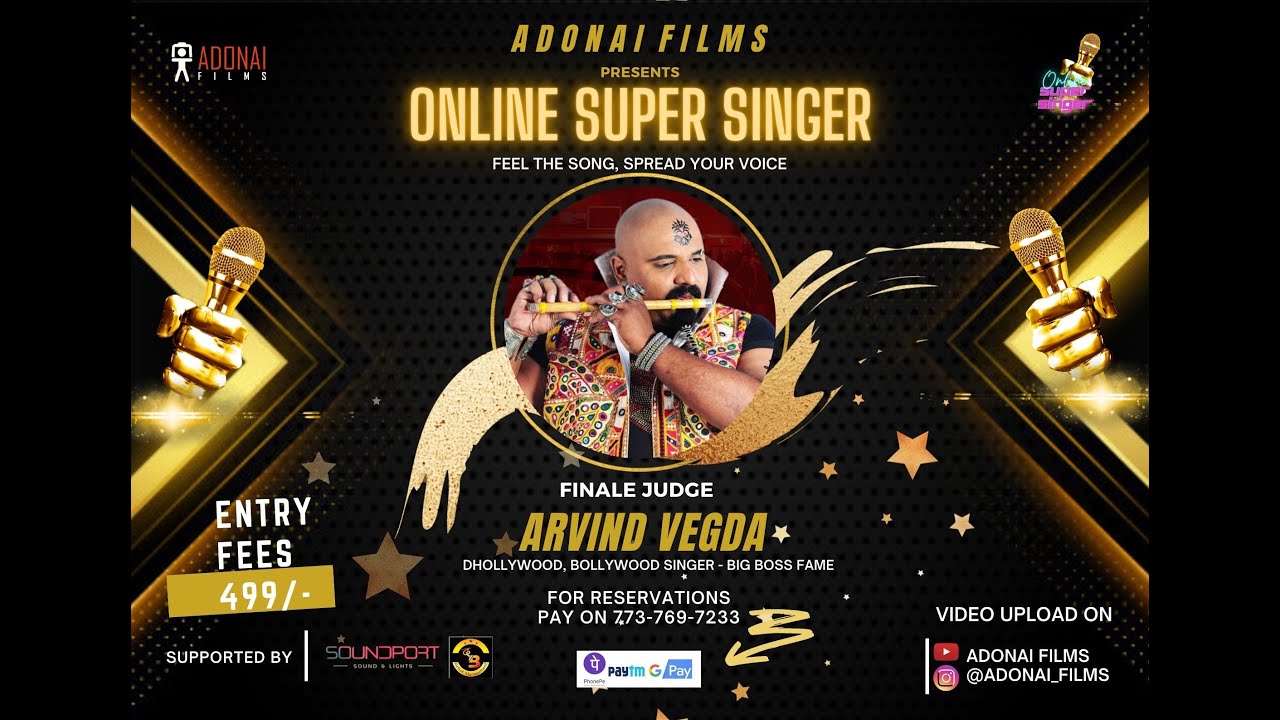 Online Super Singer | Arvind Vegda | Adonai Films - YouTube