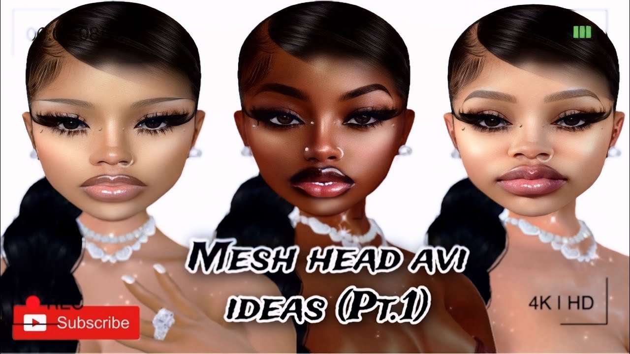 Mesh head Ideas + Skins|| IMVU - YouTube