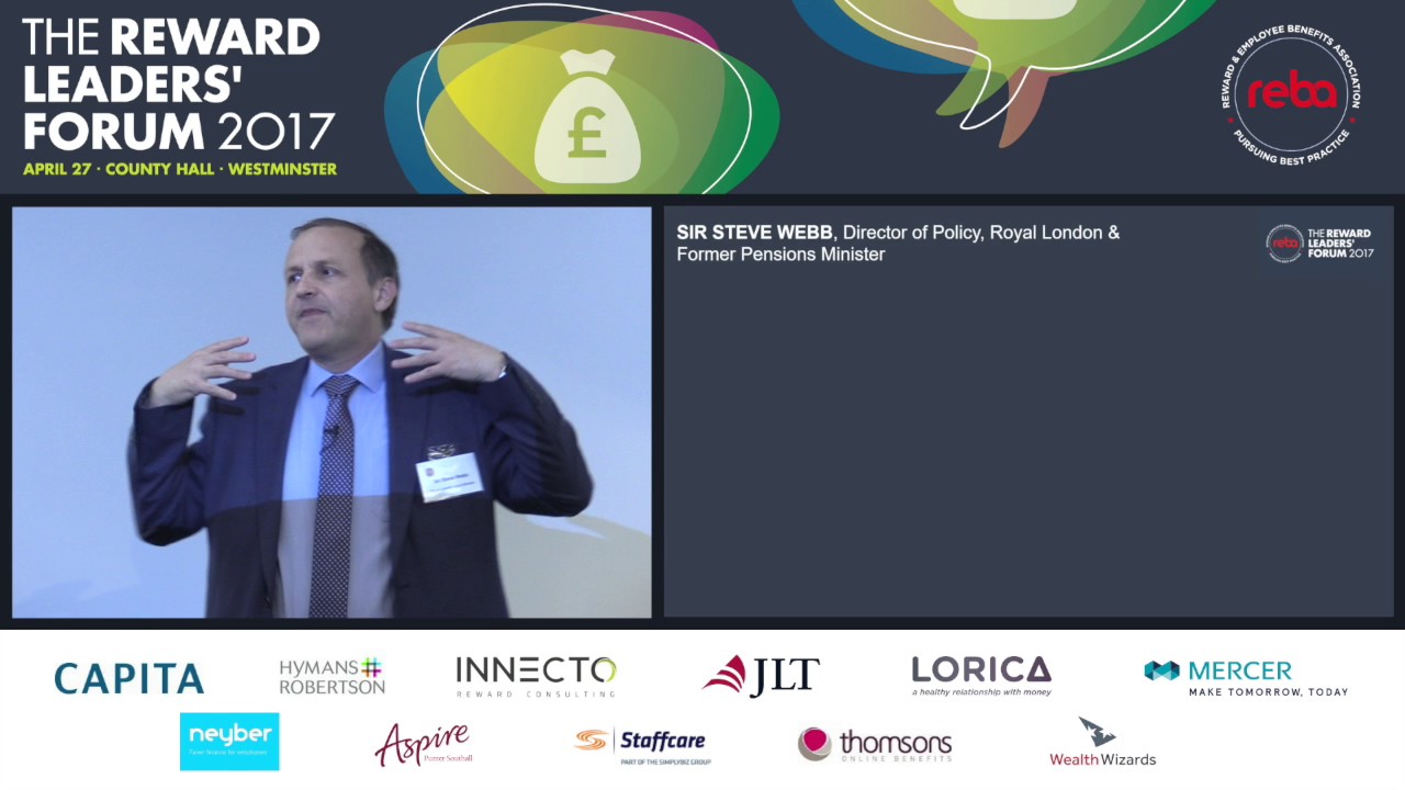 Sir Steve Webb of Royal London outlines the future of pensions - YouTube