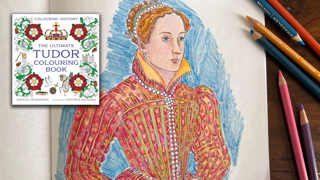 Color with me: Mary Queen of Scots in The Ultimate Tudor Colouring Book ...