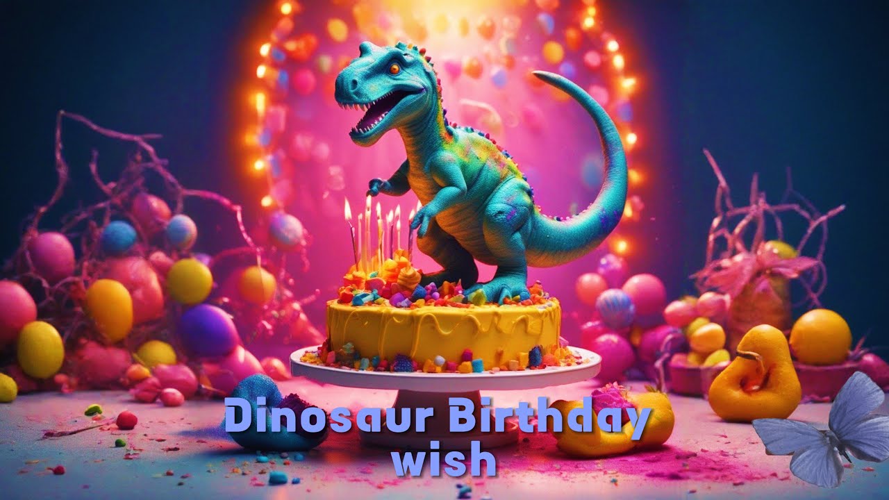 Best Dinosaur birthday wish song | Dino birthday celebration# ...