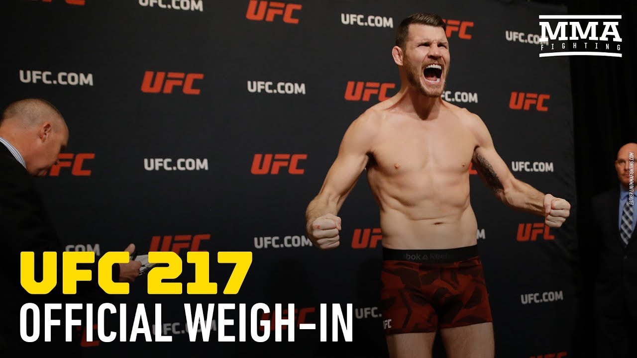 UFC 217 Official Weigh-Ins - MMA Fighting - YouTube