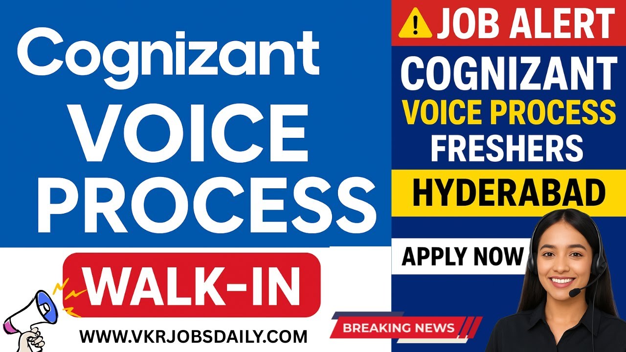 Cognizant Voice Process Freshers Walk-in Interview | Get Ready ...