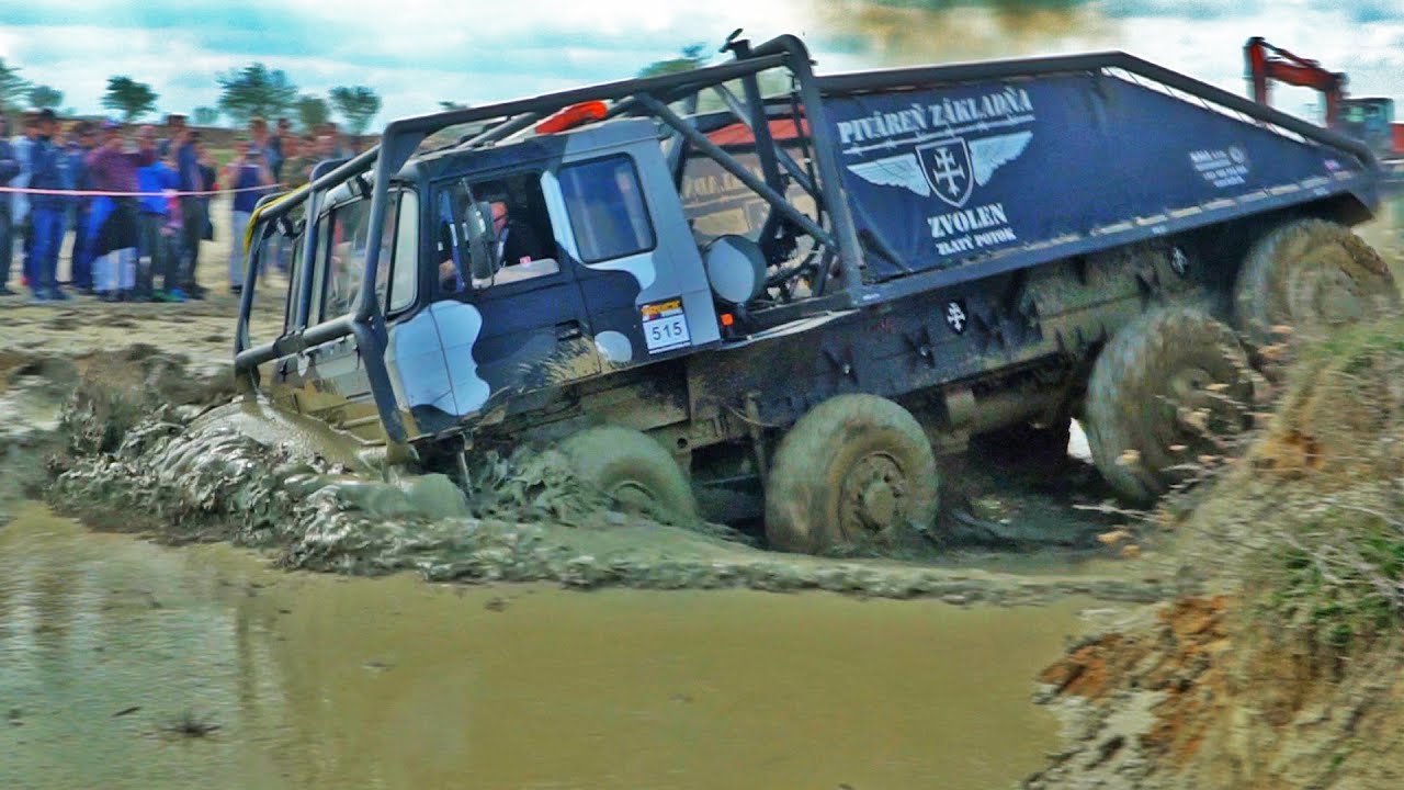 Tatra Truck Off Road 8x8 Truck VS Deep Mud Truck Trial Milovice - YouTube