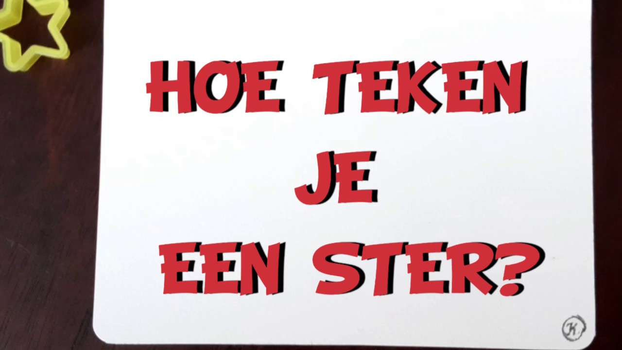 Hoe teken je een ster? ☆ How to draw a star? ☆ Les#1 - YouTube