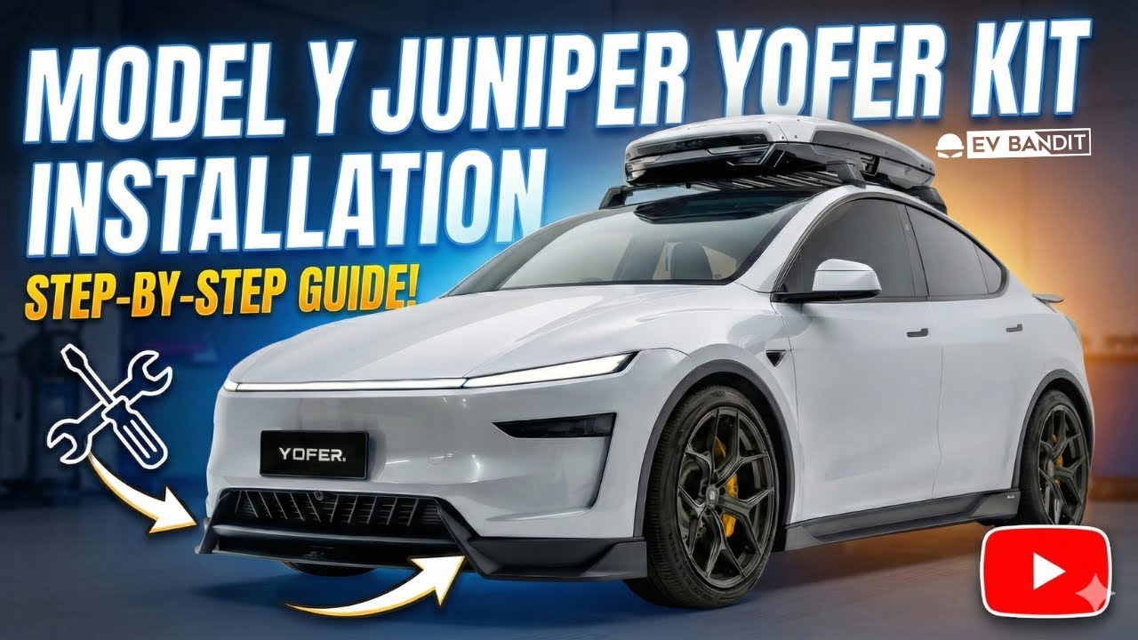 Tesla Model Y Juniper 2026 Yofer Loong Flames Pro Body Kit Install Full ...