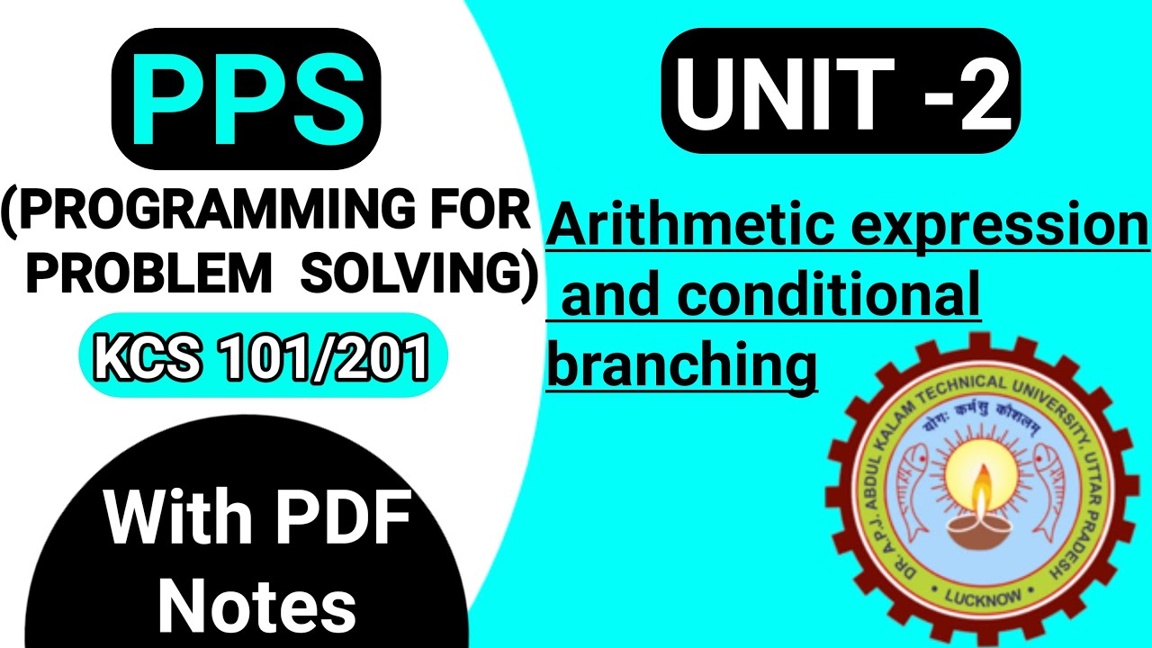 PPS UNIT-2 Full mcq revision || AKTU || SSD TUTORIAL - YouTube