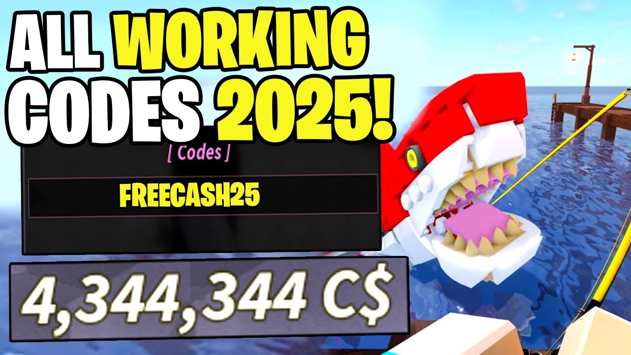 *NEW* ALL WORKING CODES FOR FISCH IN 2025! ROBLOX FISCH CODES - YouTube