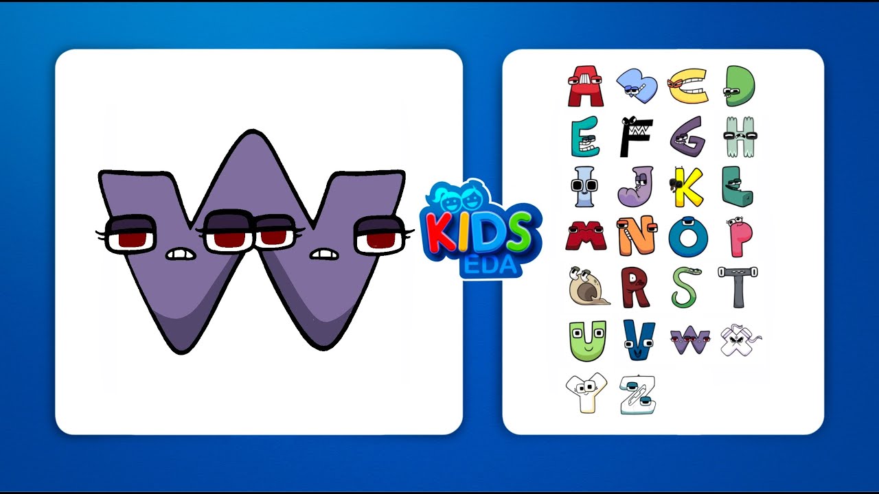 How To Draw Alphabet Lore - W - YouTube