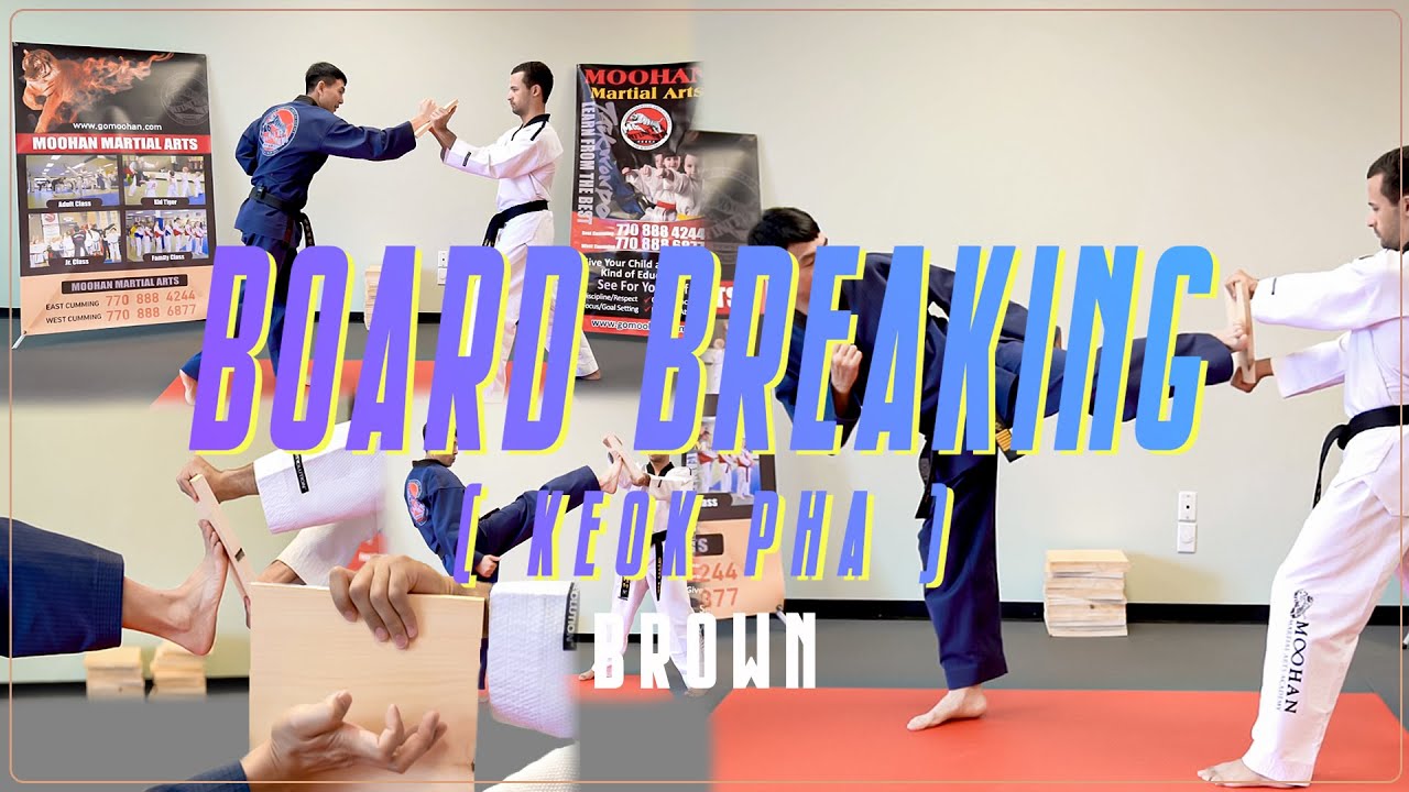 Palm Strike, Reverse Knife Hand Strike and Jump Back Kick Breaking for ...