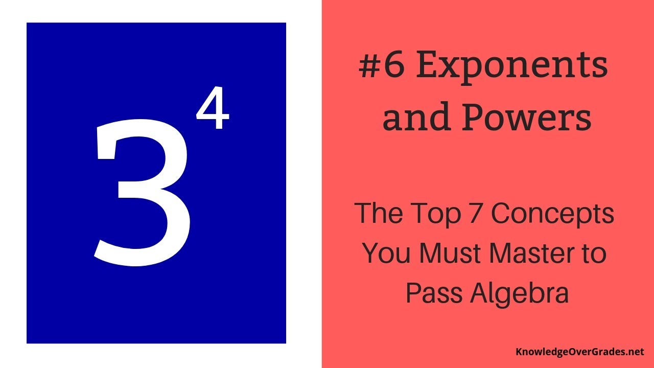 #6 Exponents and Powers| Algebra's Top 7 - YouTube