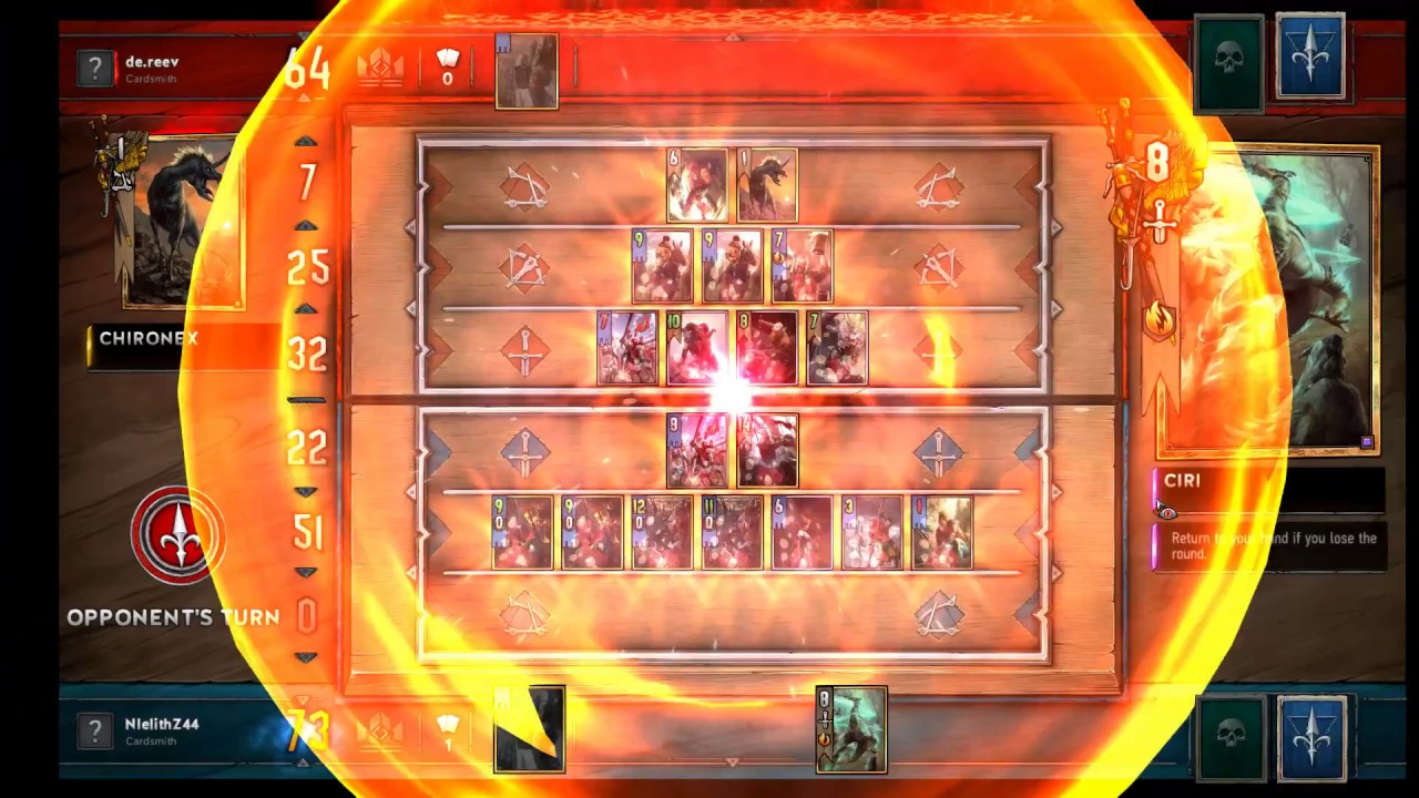 Gwent Beta full match. Odrin card in action. - YouTube
