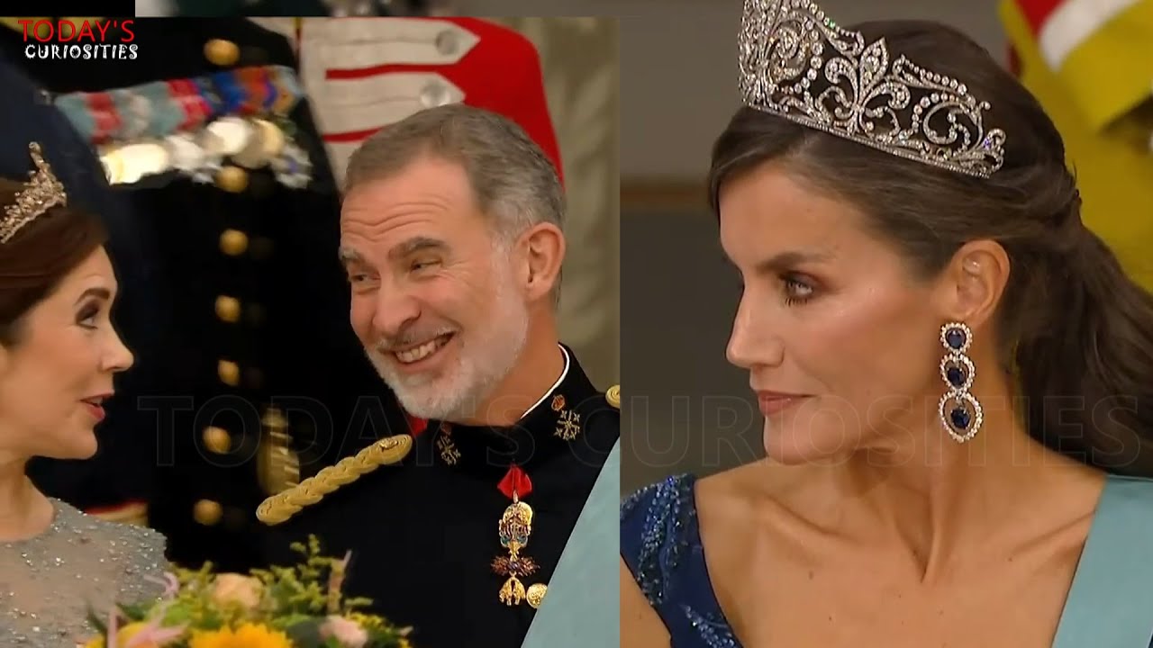 Queen Letizia's jealous face at King Felipe's complicity with Princess ...