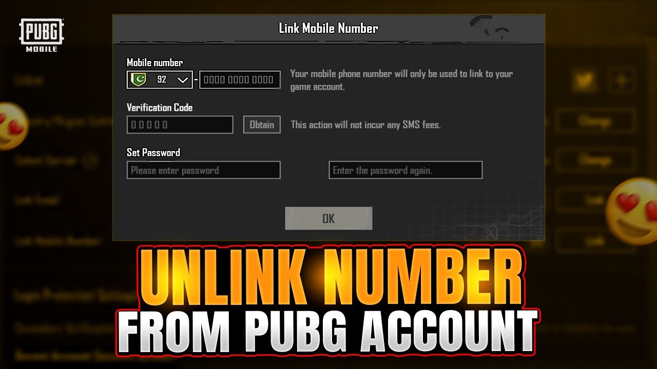 How To Unlink Number From Pubg Mobile | Number Link Remove From PUBG ...