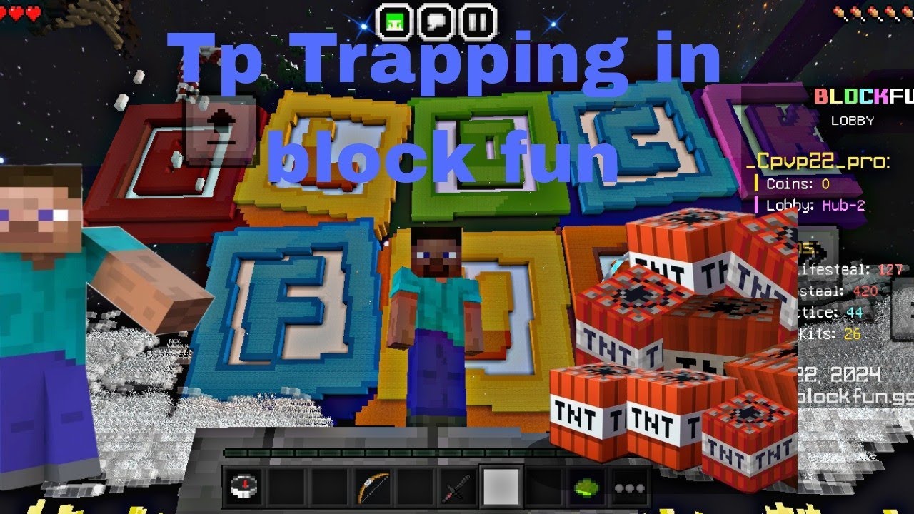 Tp Trapping in Block fun #minecraft #Blockfun #Firefire #alll games ...