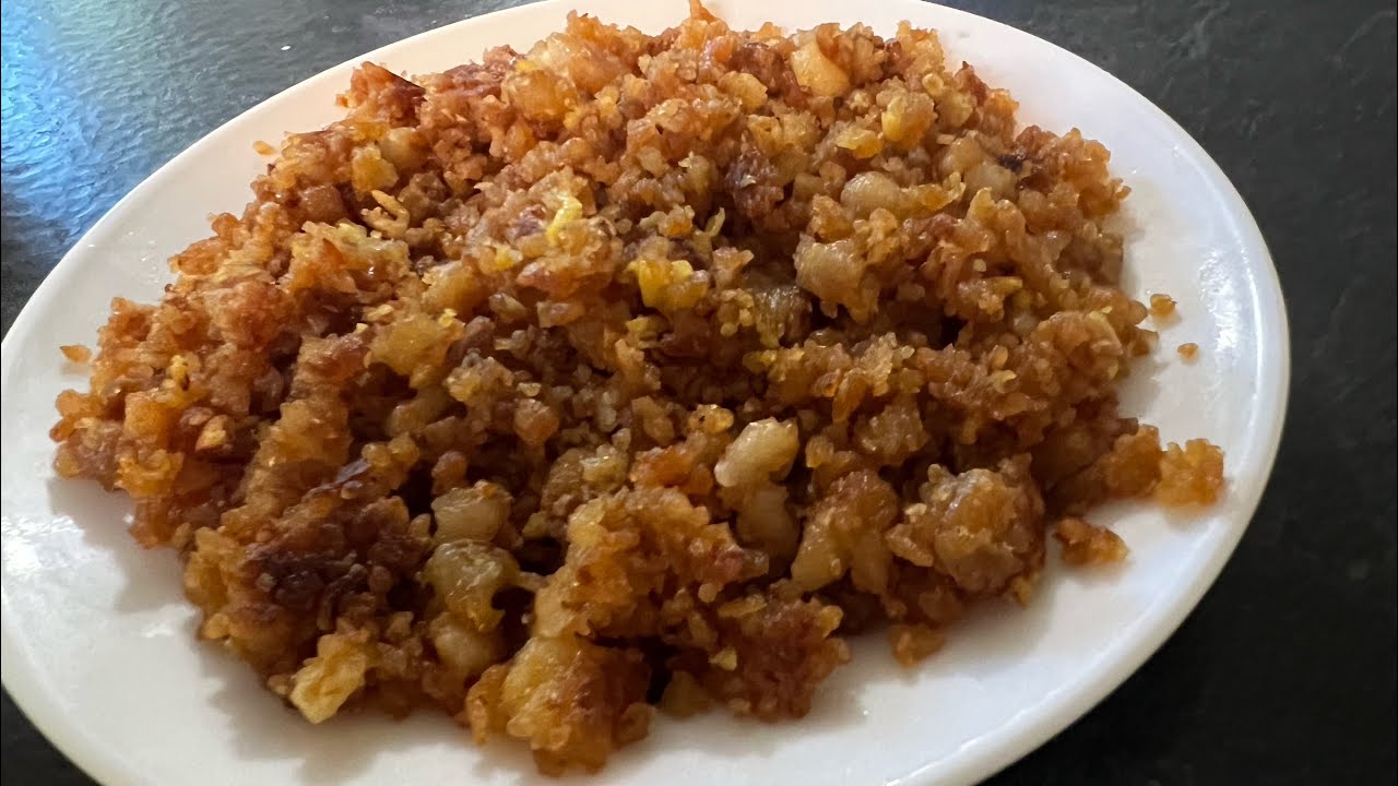 Chewy and crunchy nishasta (wheat starch)halwa 4k / how to make ...