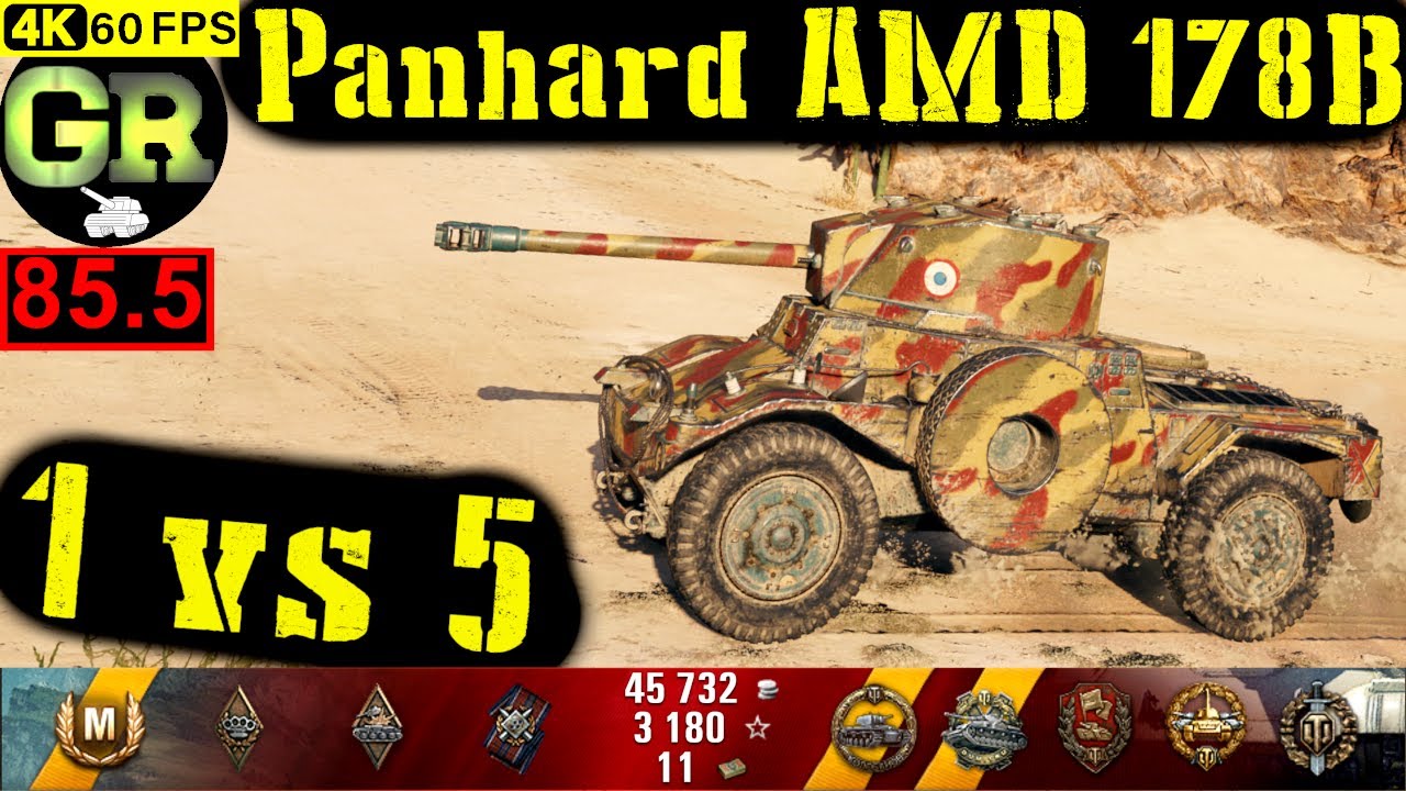 World of Tanks Panhard AMD 178B WoT Replay - 7 Kills 2.5K DMG(Patch 1.4 ...