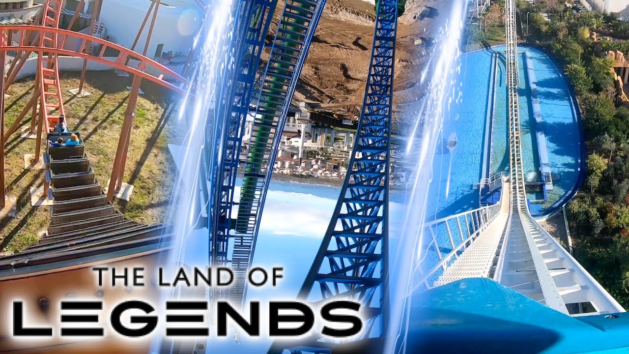 All Roller Coasters at Land of Legends Theme Park | Antalya | Onride ...