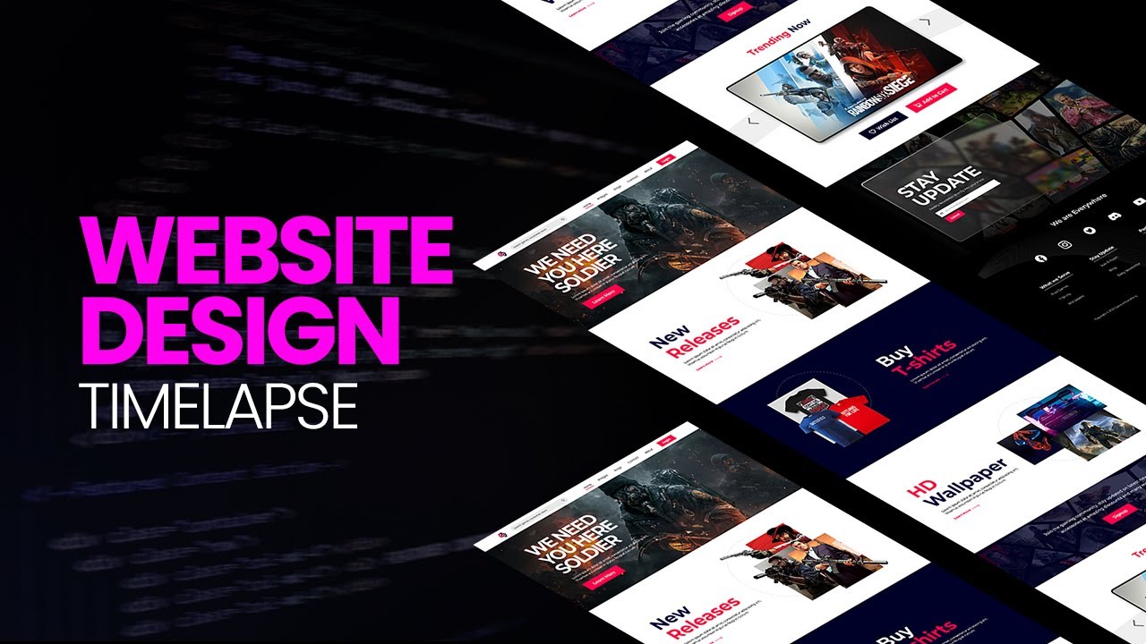Website Design Development Timelapse Html And Css Youtube
