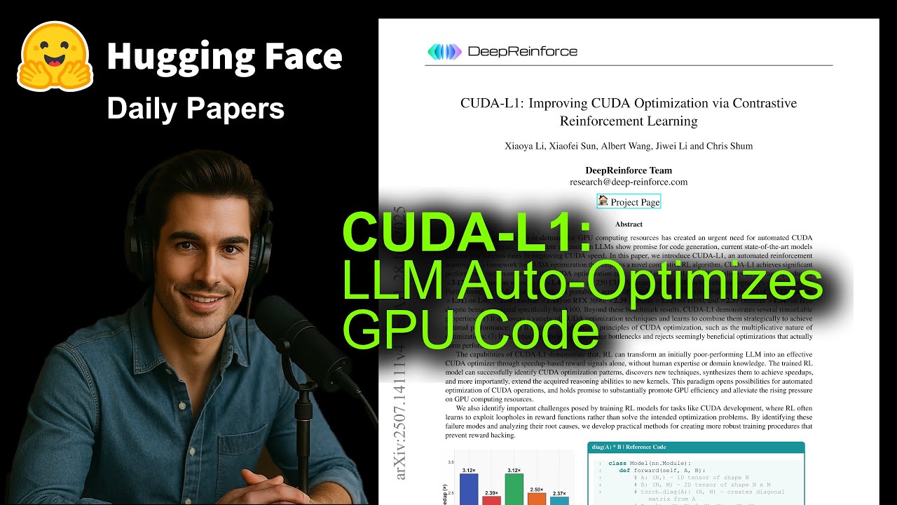 CUDA-L1: LLM Auto-Optimizes GPU Code - YouTube