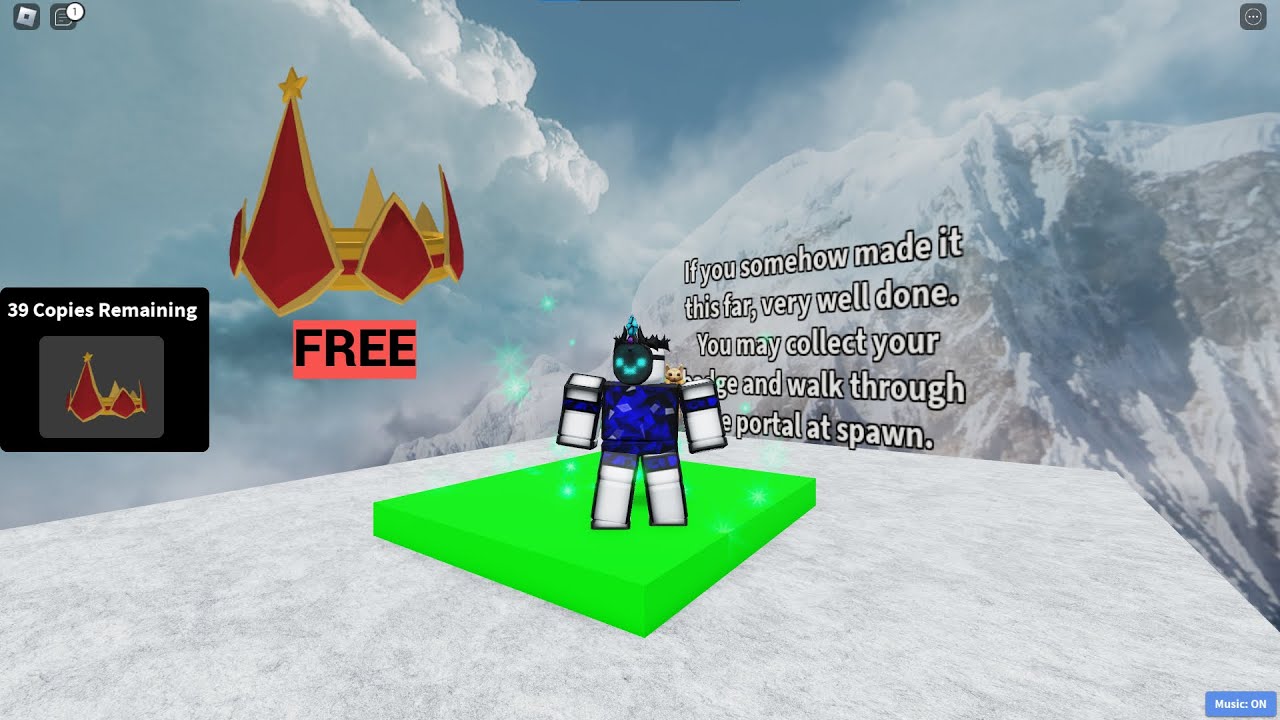 Ultimate Obby (UGC LIMITED FREE) The ultimate Crown ITEM - YouTube