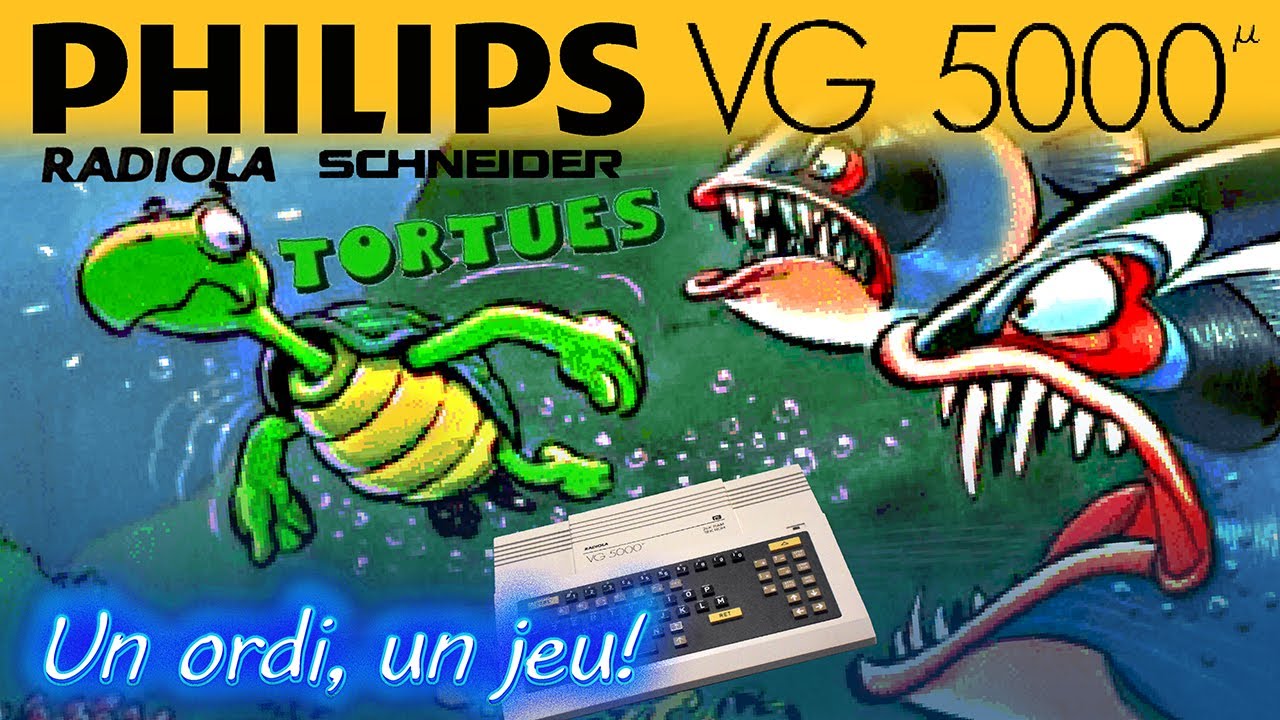 UN ORDI, UN JEU ! PHILIPS VG5000 : TORTUES - YouTube