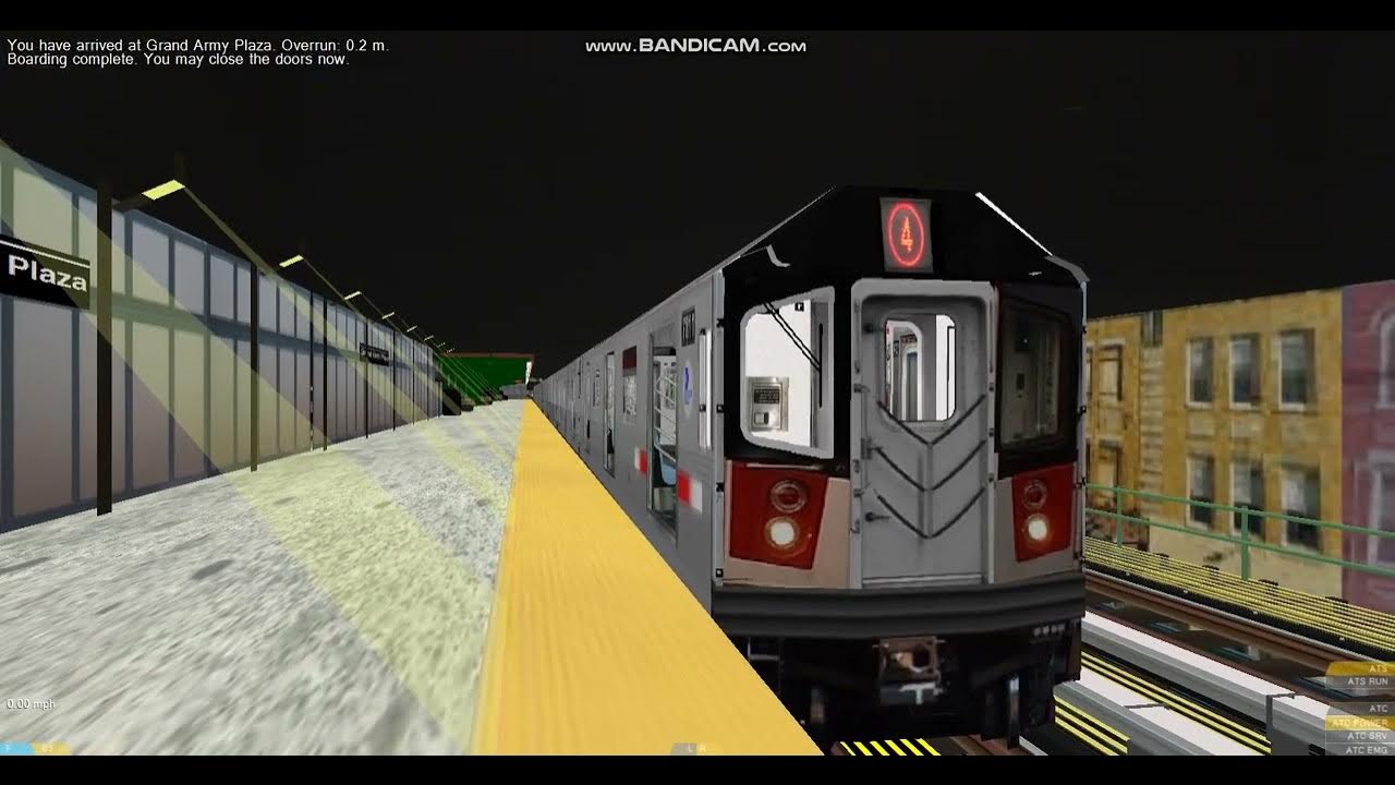 OpenBVE 2011 R142A (4) Train at Grand Army Plaza - YouTube